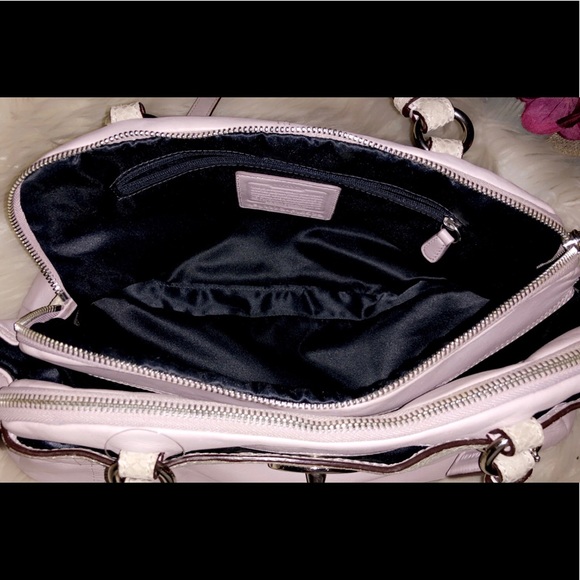 Coach | Bags | Coach Lilac Leather Shoulder Bag | Poshmark